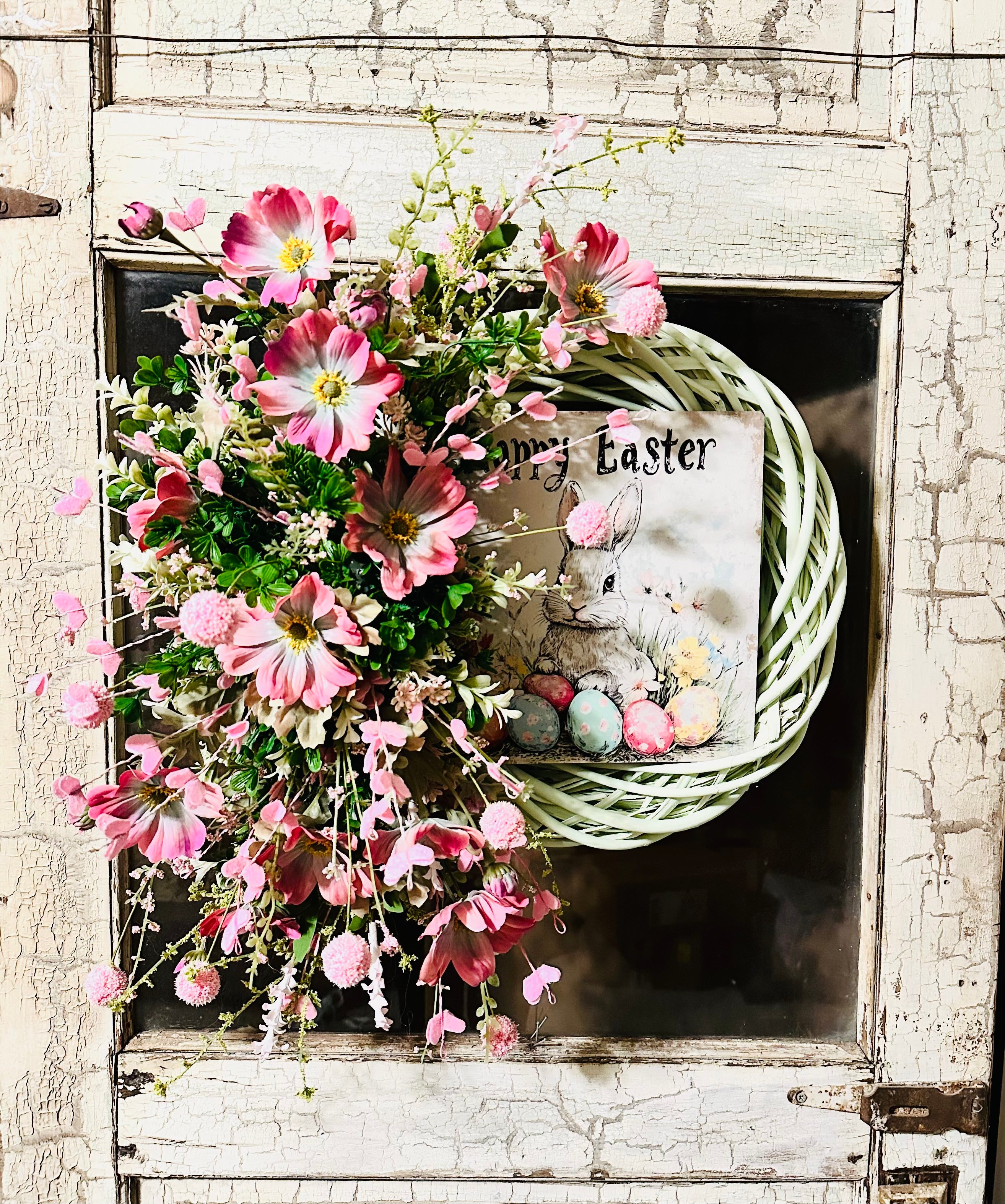 Easter Willow Wreath – On A Whimm Signs, Decor & More